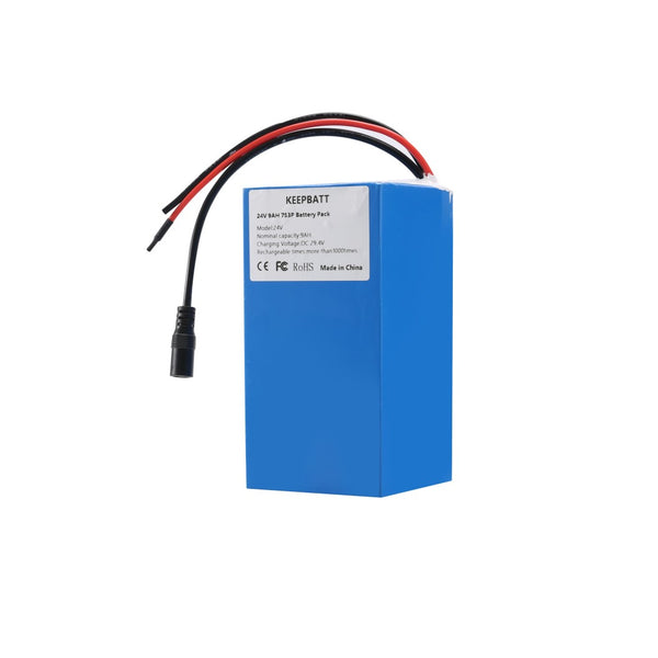 KEEPBATT 24V 25.2V 9Ah 7S3P 9000mAh 18650 Battery Pack Ebike Moped wit ...