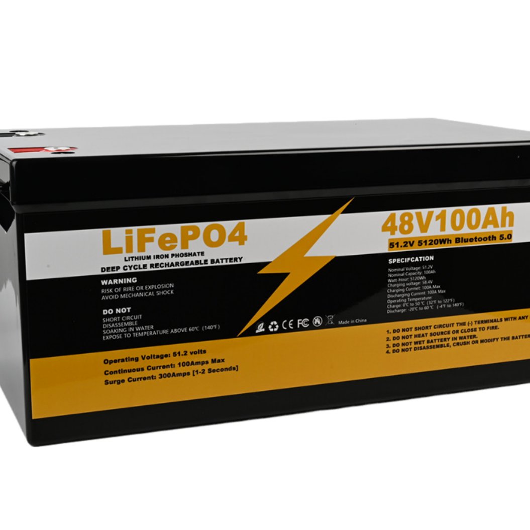 Lifepo4 48V 100AH Deep Cycle Rechargeable Battery Solar Lithium Ion Ba ...