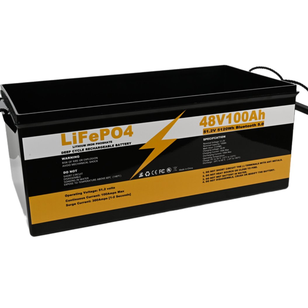 Lifepo4 48V 100AH Deep Cycle Rechargeable Battery Solar Lithium Ion Ba ...
