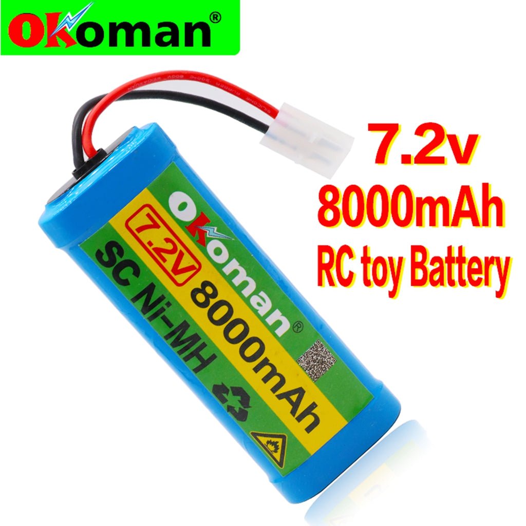 7.2V 3800mAh NiMH Rechargeable RC Toy Battery with Tamiya Discharge Co ...